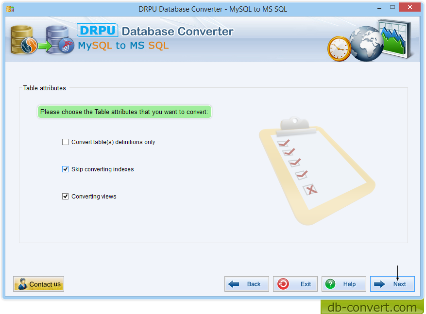 MySQL To MSSQL Database Converter Software Screenshots DB Conversion Tools